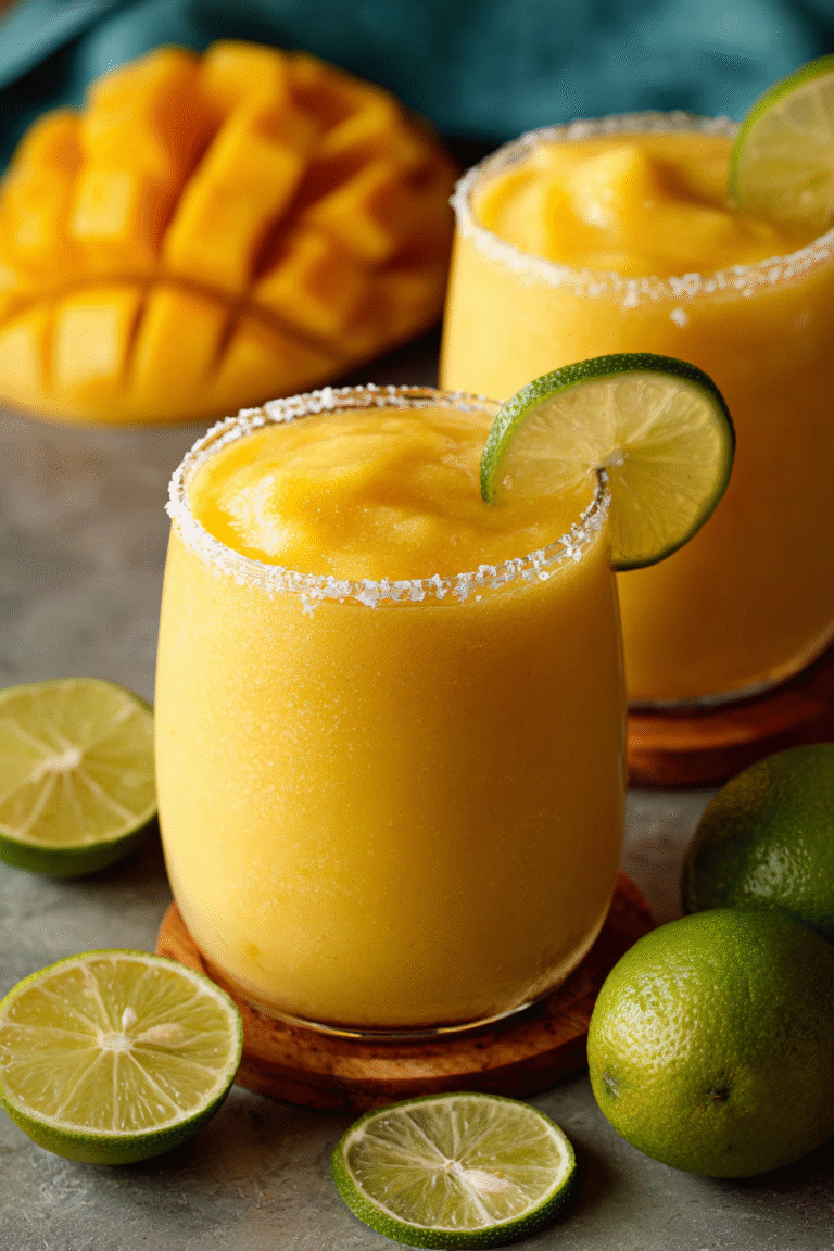 Frozen Mango Daiquiri Mocktail – Creamy, Tropical & Quick